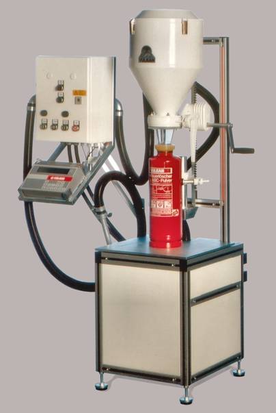 VULKAN stationäre Pulver-Umfüllmaschine Typ UW15